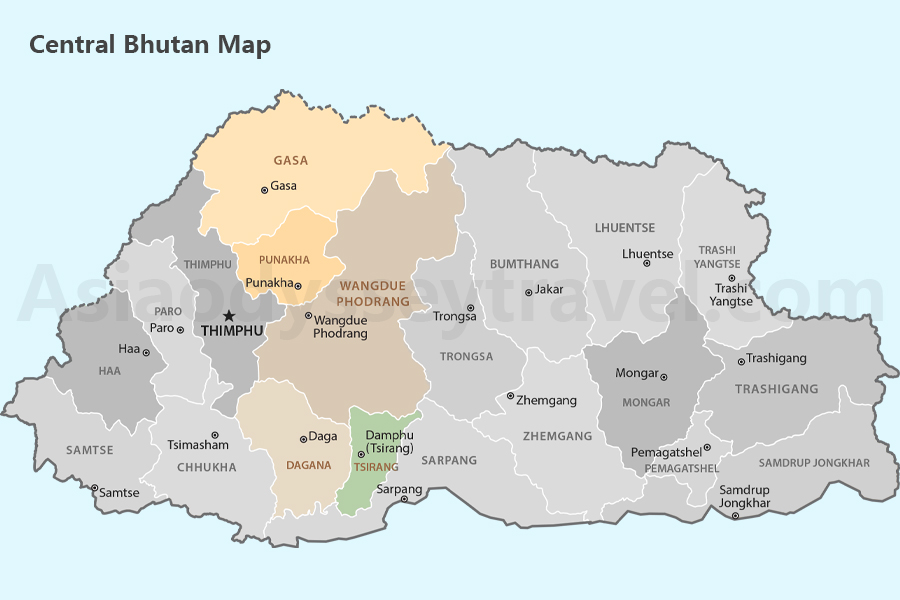 Bhutan Location Map: Where is Bhutan on a Map?