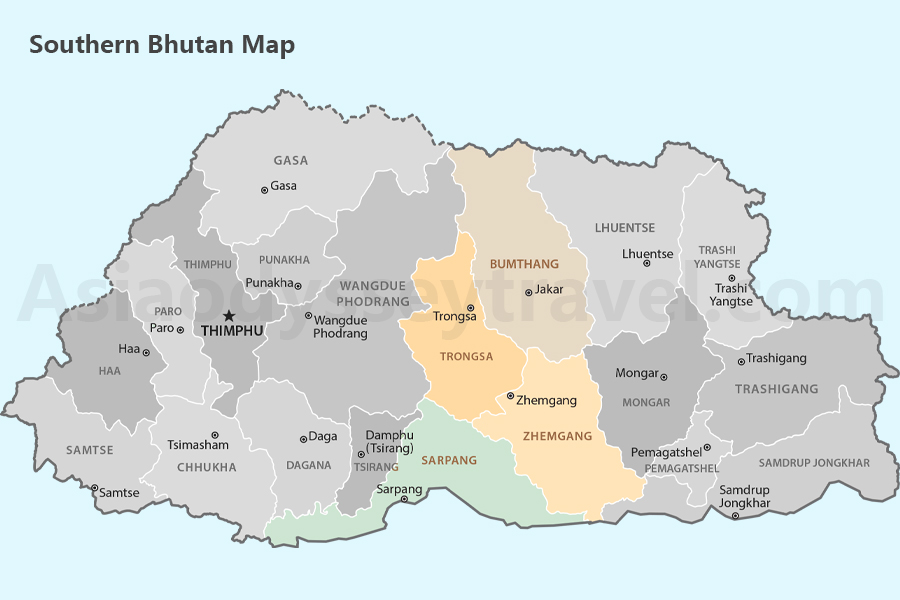 Bhutan Location Map: Where is Bhutan on a Map?