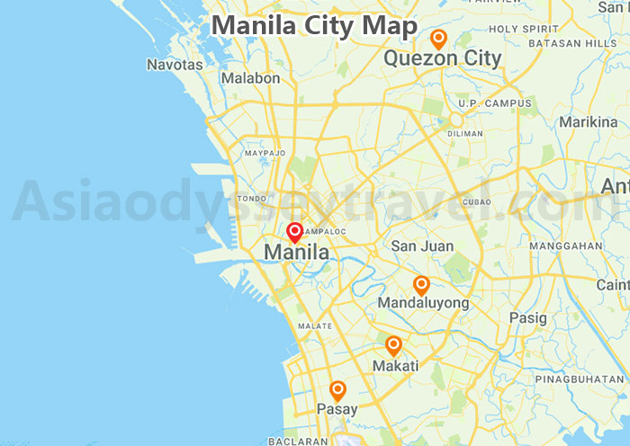 Manila Philippines Maps: Tourist Map of Manila Download